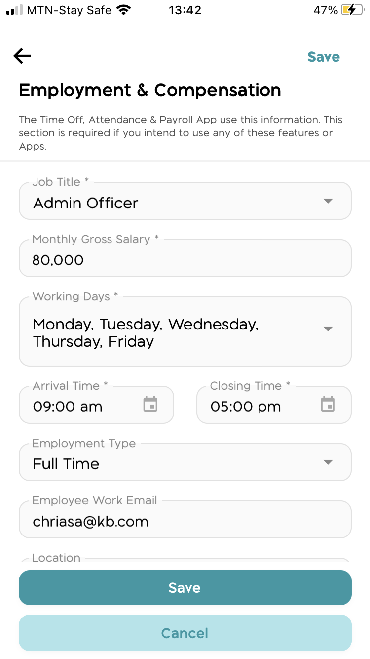 How to Update Employees' Job Details and Compensation | Bizedge