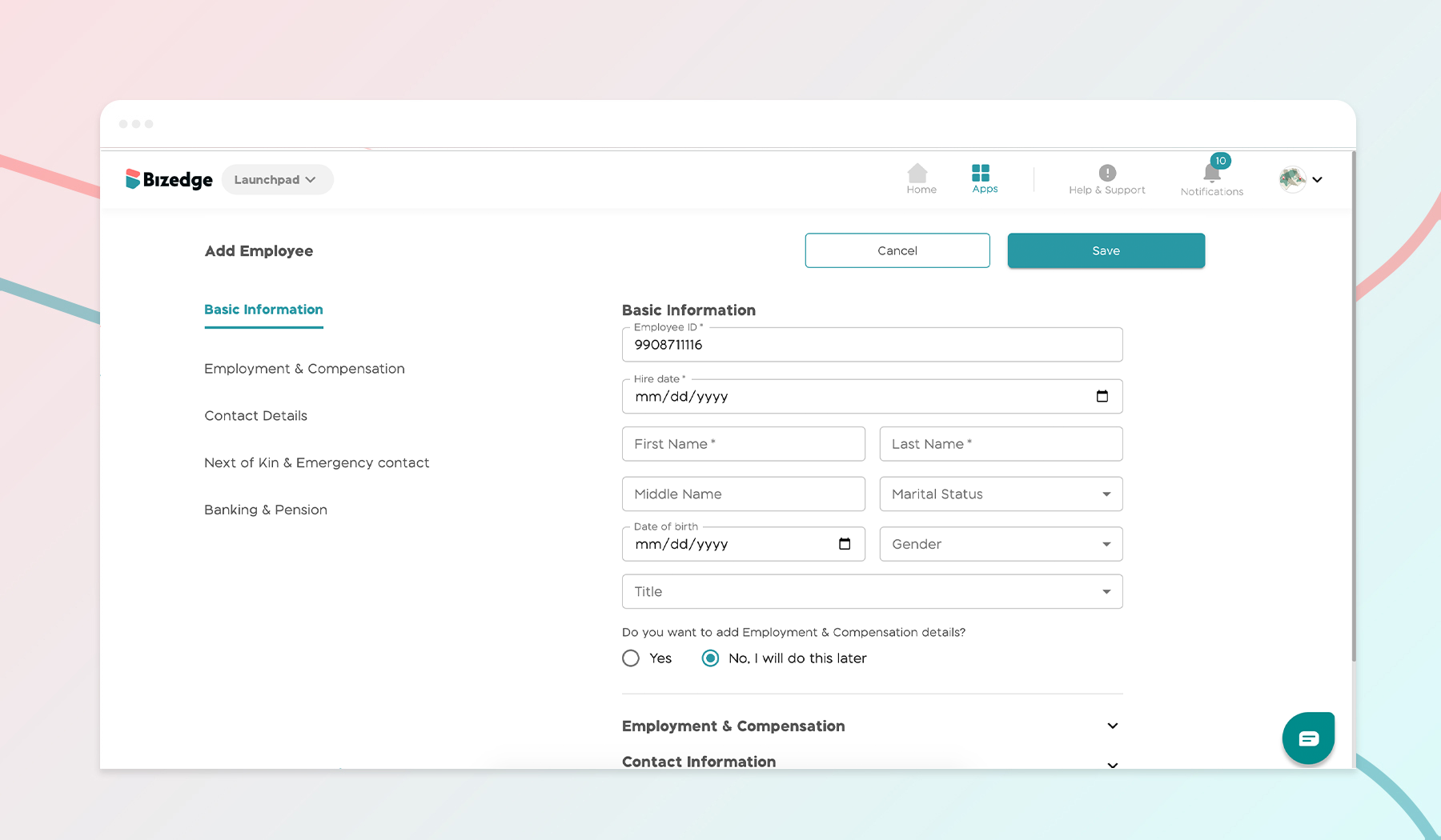 How to Add and Edit Employee Information on BizEdge | Bizedge