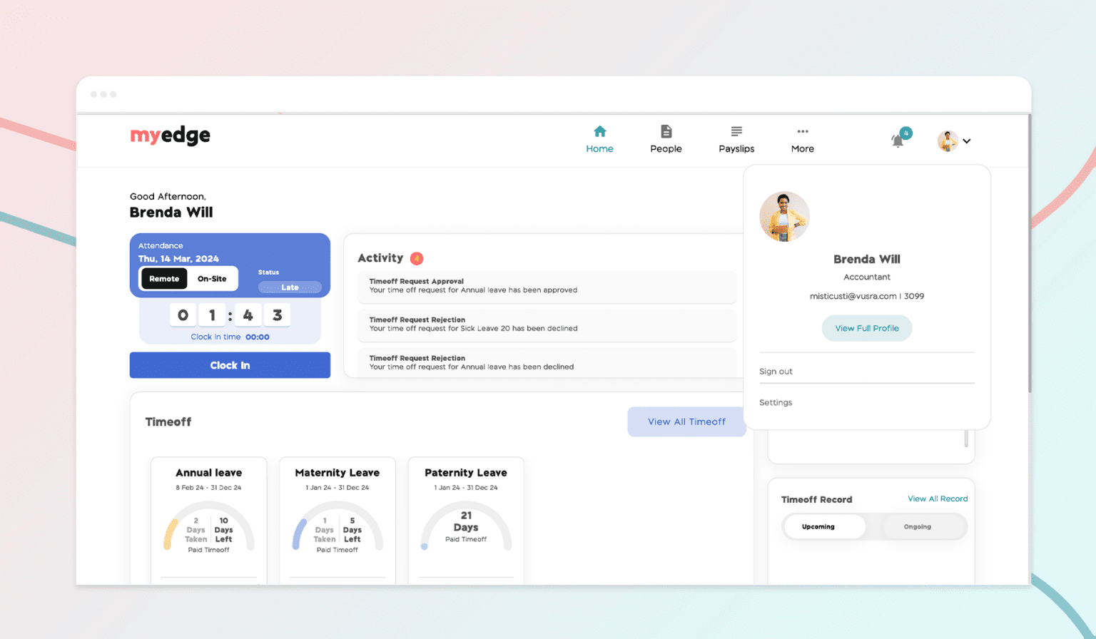 How to Request and Accept Profile Update on BizEdge | Bizedge