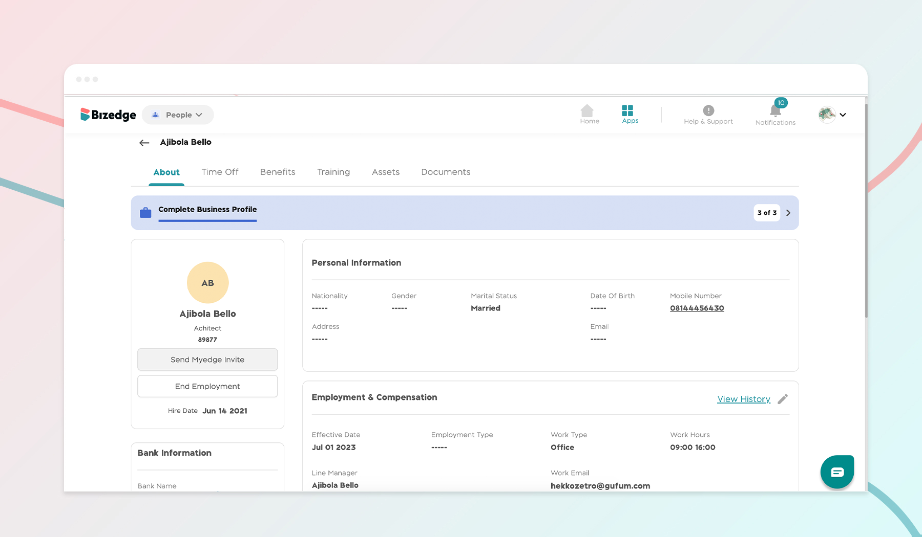 How to Add and Edit Employee Information on BizEdge | Bizedge